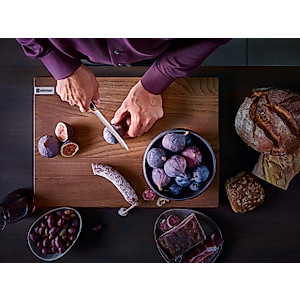 Wusthof Classic Ikon 5-Inch Serrated Utility Knife, Black