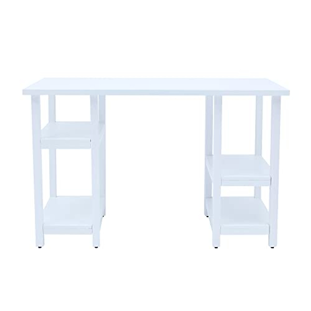Fantasy Fields Wooden Desk and Chair Set with Storage Shelves with a Modern Design for Students and Crafters, White