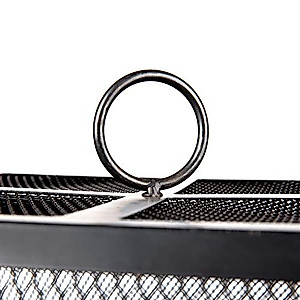 ZRSL Party Use Fire Pits, Stainless Steel Charcoal Grill, Fire Pits for Garden Chrome-Plated Iron Stove, Outdoor Fire Pits are Suitable for Garden Outdoor Gatherings. Seiko Build (Color : Black)