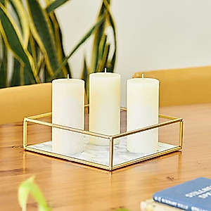 Simply Soson 3x6 Lavender, Sage & Lemon Candles Set of 3 | Scented Pillar Scented Candles for Home Scented | Aromatherapy Candles Gifts for Women | Fall Candles Gift for Mom Odor Eliminating Candle