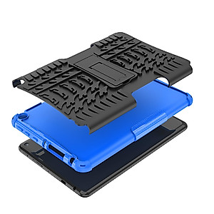 Boskin for Kindle Fire hd 8 / hd 8 Plus case 2024 2022 2020 Release 14th 12th 10th Generation Kickstand Heavy Duty Shockproof Cover (Blue)