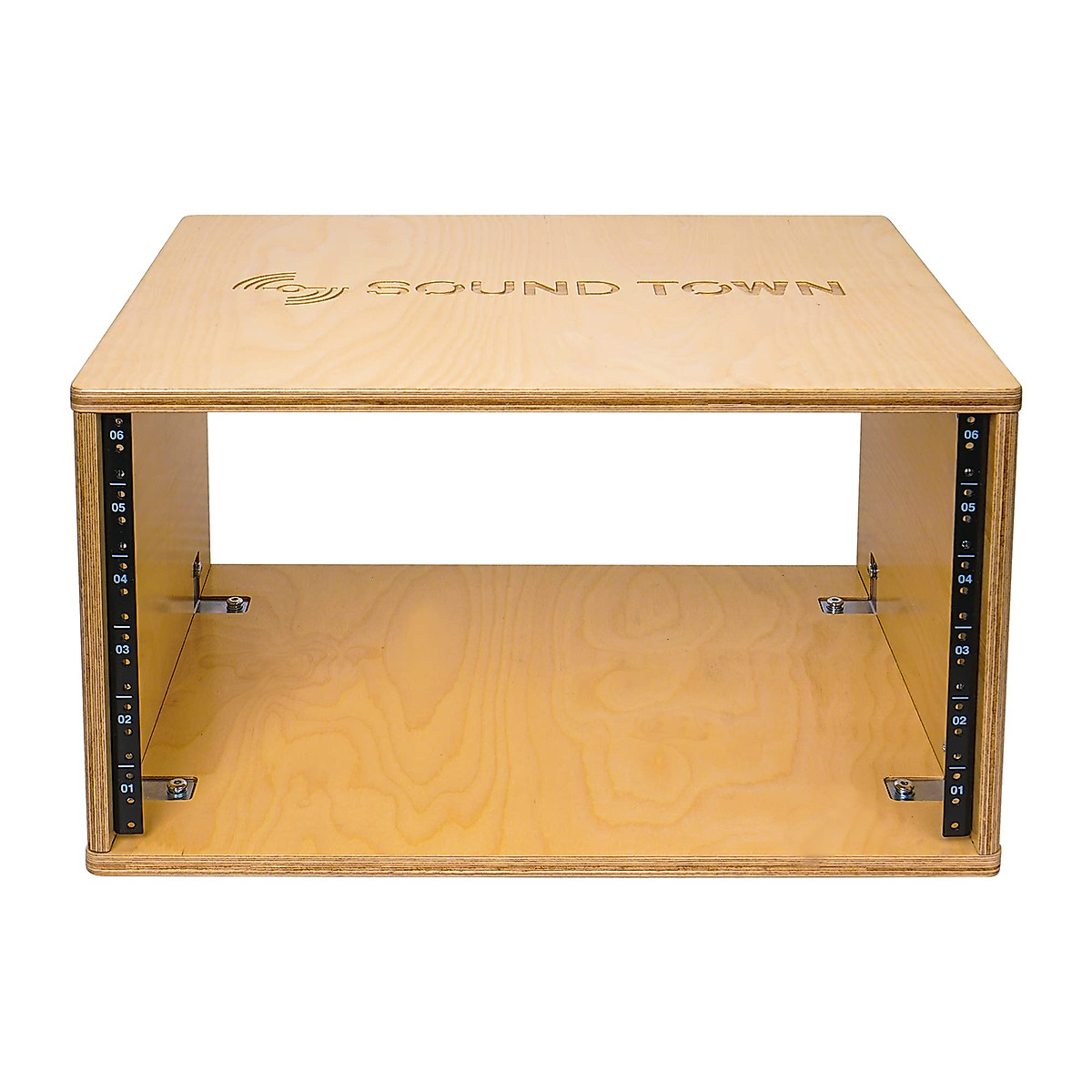 Sound Town 6U Studio Equipment Rack with Baltic Birch Plywood (SDRK-6)