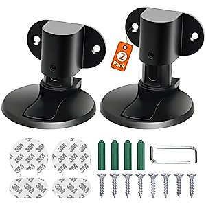 KOLAKO Magnetic Door Stopper, Magnetic Door Stops Black Door Stopper Stainless Steel Magnetic Door Stoppers Floor Adjustable Adhesive Door Catch Invisible Door Holder 2 Pack