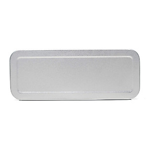 StuffIncase Single Mini Pencil Box, Platinum. Use as Pencil, Makeup, Jewelry, Gift, Candy, Favor or Birthday Gift Box