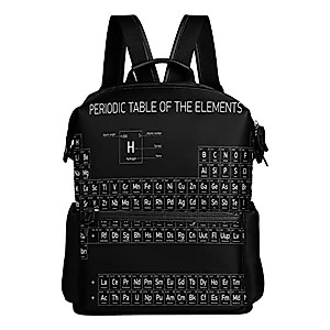 ALAZA Periodic Table of the Elements Casual Backpack Travel Daypack Bag