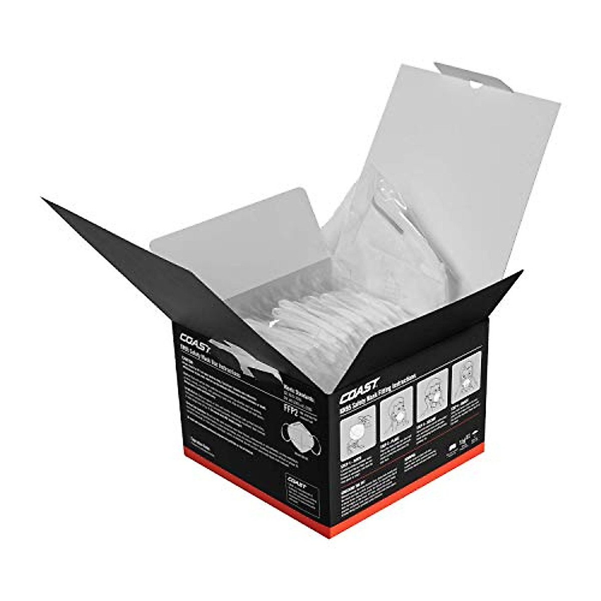 COAST® KN95 CE Certified Face Mask, Individually Packaged, 20 Count (Pack of 1)