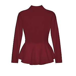 Hybrid & Company Women's Relaxed Jacket Zipper Suit Office and Parties Coat Jacket KJK1137 1012 Wine S