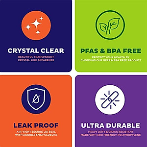 [200 Sets - 2 oz.] Small Plastic Containers with Lids, Jello Shot/ Condiment Cups, 2oz Dipping Sauce & Salad Dressing Container, Disposable Mini Portion Souffl, Ramekins, Pudding Cup