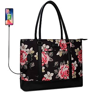 Laptop Tote Bag,15.6inch Laptop Purse Work Bag for Women Teacher Tote Bag