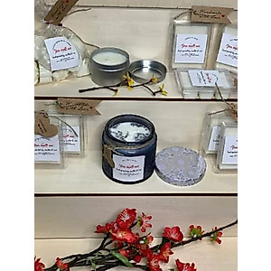 Soy Wax Melt- Peppermint with Rose Petals- Super Fragrant- One Bar Six Cubes- Free Surprise Wax Melt Sample with Order (Peppermint w/Rose Petals)