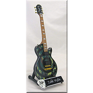 IZZI Zakk Wylde Miniature Guitar CAMO with Guitar Pick