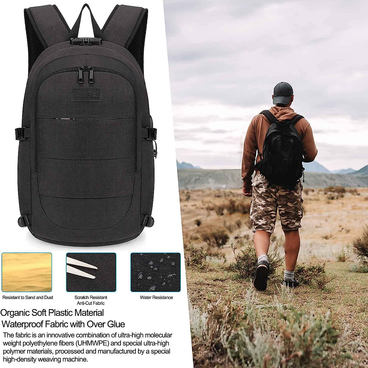 Tzowla Laptop Backpack|Canvas Backpack for men