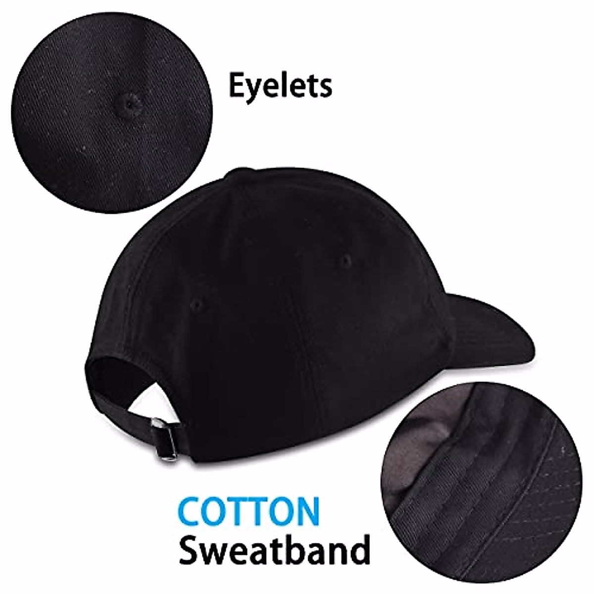 Leotruny Baseball Cap Satin Lined: Silk Lining Help Prevent Frizz Breakage - Sport Adjustable Hat for Women Navy