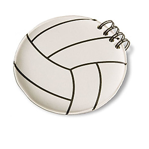 Tandem Sport Volleyball Notepad - White Volleyball Spiral Notepad - Volleyball Gift Ideas - Gifts for Volleyball Players - Volleyball Accessories - Volleyball Gifts
