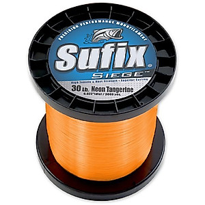 Sufix Performance Ice Fuse Fishing Line, Fluorescent Neon Fire, 10-Pound
