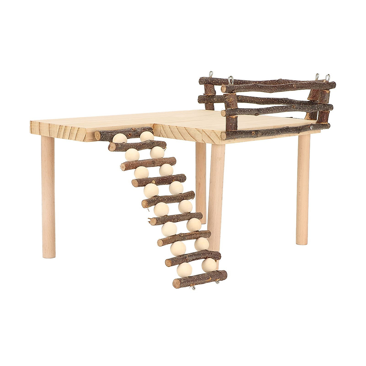Zerodis Hamster Climb, Multipurpose Hamster Playing Hamster Bridge Rodents Chew Toy for Hamsters Chinchillas Guinea Pig Ferret Reptile