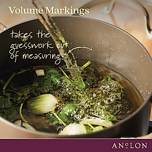 Anolon Advanced Home Hard-Anodized Nonstick Open Stock Cookware (8.5 Qt. Wide Stockpot, Bronze)