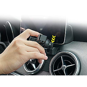 ITrims Car Accessories Dashboard Mount Mount Cell Phone Holder Adjustable Car Phone Holder for Mercedes-Benz GLA-Class X156 2015-2019 / CLA-Class C117/ A-Class W176 2013-2018 (Black)