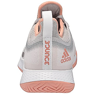 adidas Women's Defiant Generation Tennis Shoe, White/Black/Ambient Blush, 10