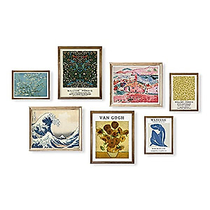 Eclectic Decor Wall Art Prints - Morris Van Gogh Matisse Painting - Maximalist Room Decor - Japanese Contemporary Museum Picture - Abstract Boho Print for Bedroom, Living Room - Aesthetic Aura Poster