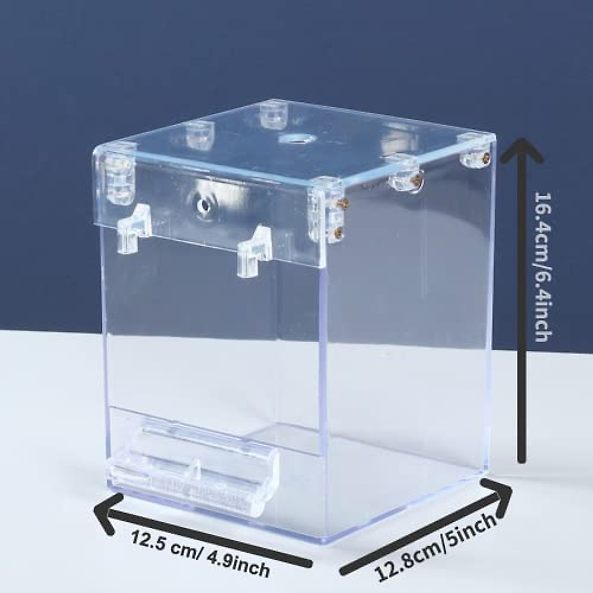 Bath Cage, Cleaning Pet Supplies Cockatiel Bird Bathtub with Water Injector for Small and Medium Birds Parrots Spacious Parakeets Portable Shower for Square Birdcage