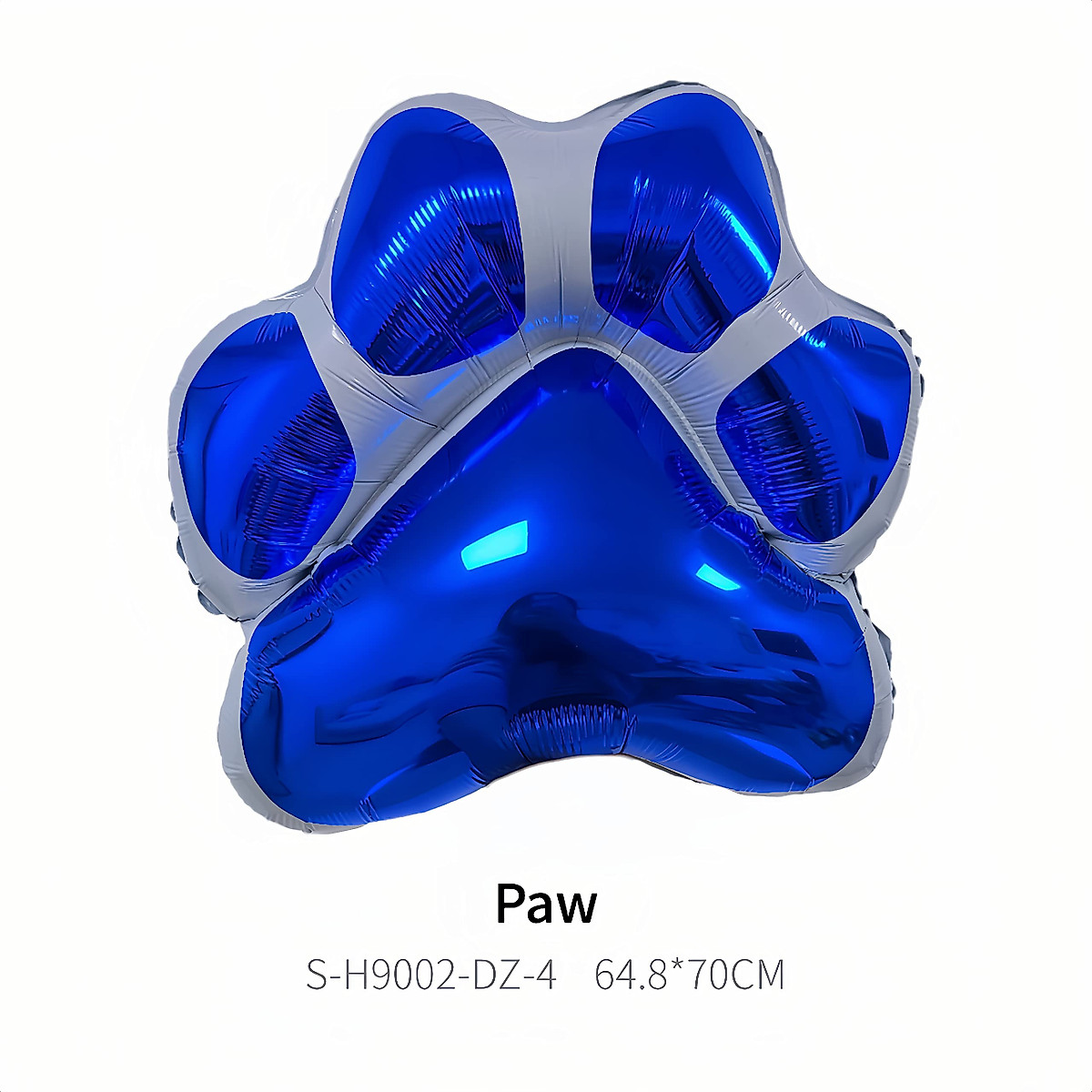 CYMYLAR 3PCS 25 * 28 inch Blue White Dog Paw Balloon Blueyi Foil Balloons/Blueyi Birthday Party Supplies Balloons/Baby Shower Girls and Boys Blue Theme Happy Birthday Party Decorations