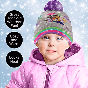 Disney Girls Toddler Winter Hat and Mittens Set Ages 2-4 Or Encanto Hat and Kids Gloves Set for Ages 4-7