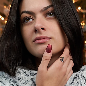 Stone Armory Georgia Tech Football Accessories for Women - Navy GT Ring with Crystals - Hypoallergenic and Adjustable Sizes 5-12 - Georgia Tech Gifts for Women