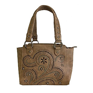 Montana West MW250G-8250 Concealed Handgun Collection Handbag Brown