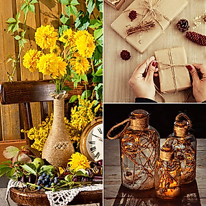 Tenn Well Jute Twine, 328Feet 2.32mm 6Ply Natural Garden Twine, Heavy Duty Twine String for Crafts, Gift Wrapping, Gardening, Packing, Christmas Decorations