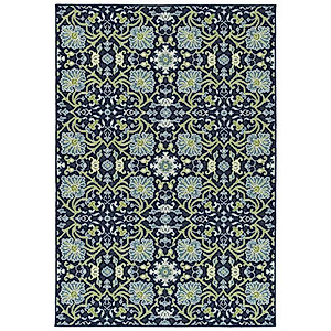 Kaleen Area Rug 3'6" x 5'6" Navy