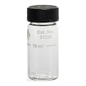 Hach 2122800 1" Round Glass, 10mL, Cell with Cap
