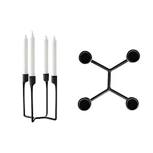 Normann Copenhagen Candle Stand, Black, 11,5x11,5x20