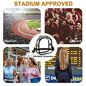 MAYLISACC Clear Purses for Women Stadium, Clear Crossbody Bag Stadium Approved, TPU Clear Tote with Removable Shoulder Strap for Concert Sports Games