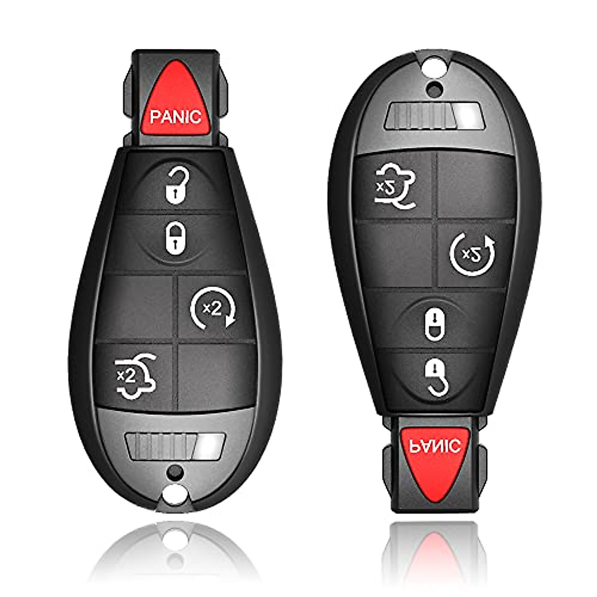 VOFONO Remote Car Key 5-Button SUV Fit for Grand Cherokee 2008-2013/ Commander 2008-2010, FCC ID: M3N5WY783X (Set of 2)