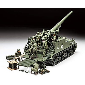 Tamiya Models U.S. Self-Propelled 155Mm Gun M40 1/35 Toy, Beige