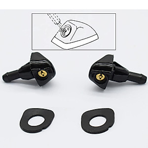 Lyqfff for Toyota Hilux LN85 LN145 Tiger 4Runner Pickup Tacoma LN106 LN165 LN90 SR5, x2 Front Windshield Wiper Washer Nozzle Jet Spray
