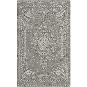 Brumlow Mills Neutral Home Indoor Area Rug with Distressed Persian Print Pattern for Living Room Decor, Dining Room, Kitchen Rug, or Bedroom Carpet, 3'4" x 5', Beige