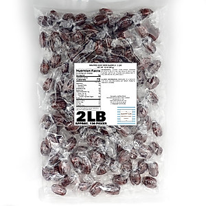Root Beer Barrels Hard Candy - 2lb Bulk Bag (Approximately 130 pcs) - Old Fashioned Hard Candy - Individually Wrapped Bulk Candy - The Hampton Popcorn & Candy Company