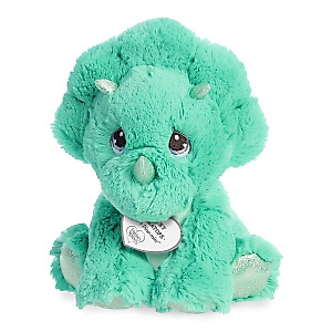 Aurora® Inspirational Precious Moments™ Tracey Triceratops Stuffed Animal - Cherished Memories - Enduring Comfort - Green 8.5 Inches