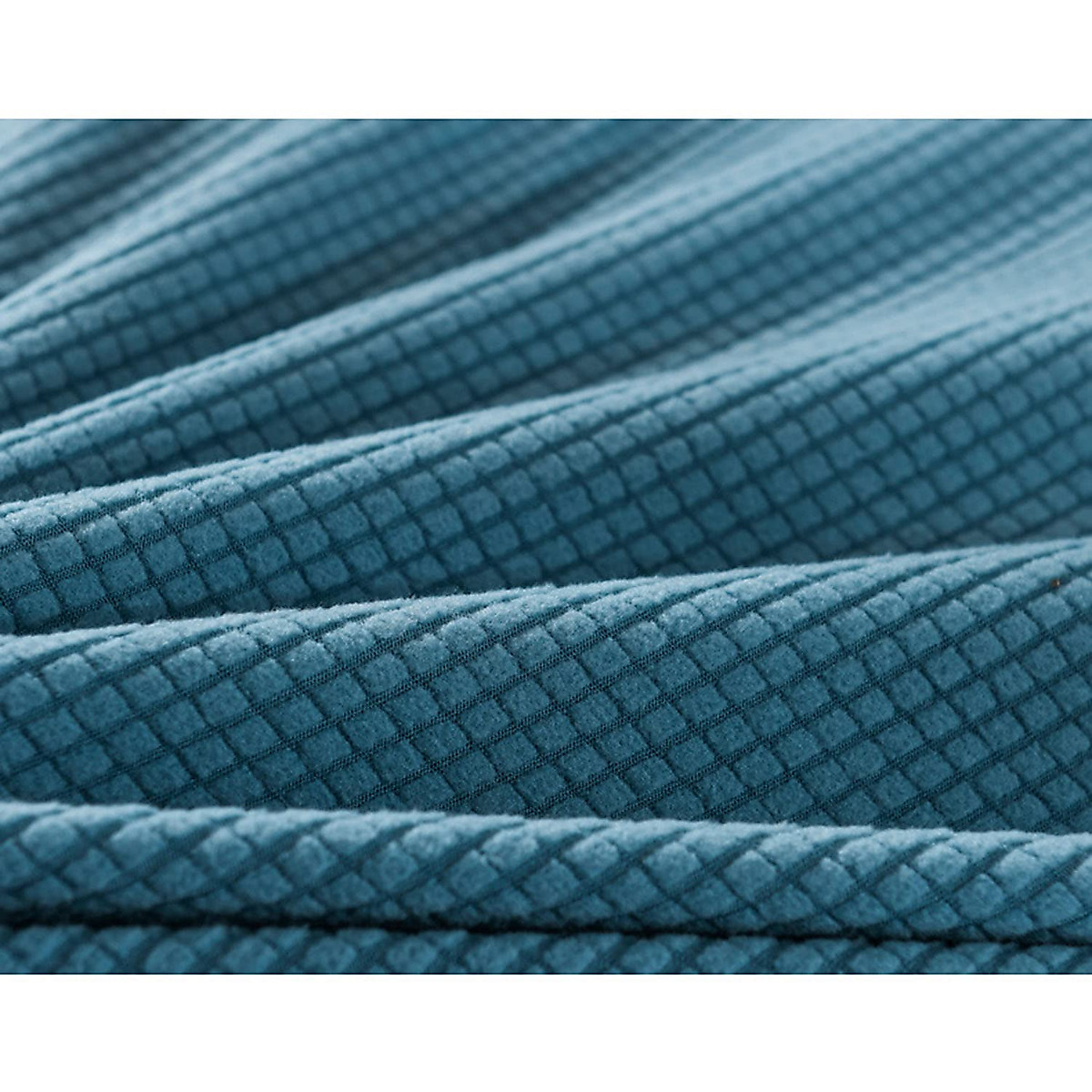 IMYOGI High Stretch Sofa Covers Stylish Polyester Sectional Sofa Slipcovers L Shape Modern Style Sofa Cover Couch Covers Machine Washable Furniture Protector for Living Room -Blue-4 Seater+4 Seater