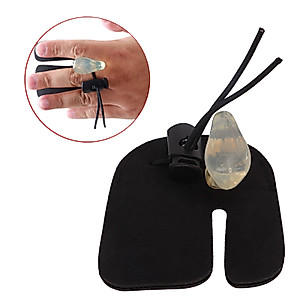 Archery Finger Guard, Archery Finger Tab Double Layer Protective Guard Pad Fingers Protector Shooting Practice Gear for Recurve Bows