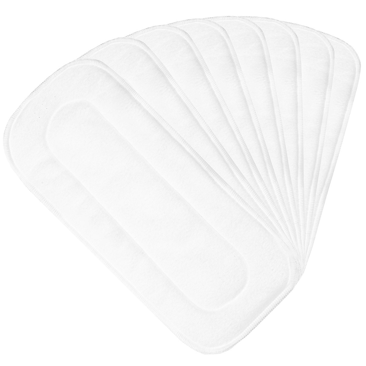 GGT Cloth Diapers (Updated Quality) - 8 Reusable Cloth Diapers for Babies with 8 Cloth Diaper Inserts – Extra Leg