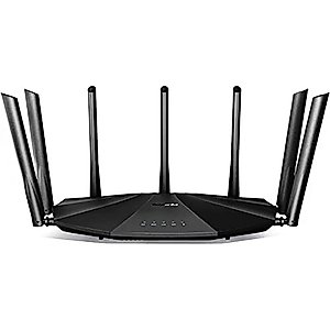 Tenda AC23 Smart WiFi Router - Dual Band Gigabit Wireless (up to 2033 Mbps) Internet Router for Home, 4X4 MU-MIMO Technology, Up to 1400 sq ft Coverage Parental Control Compatible with Alexa (AC2100)