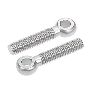 uxcell M10 x 50mm 304 Stainless Steel Machine Shoulder Lift Eye Bolt Rigging 20pcs