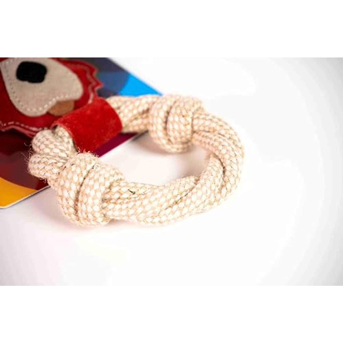 Angel Pet Supplies Bear Natural Rope Dog Toy | Handmade & Durable Dog Toys | Interactive & Mental Stimulation | Handmade Puppy Toys and Dog Toys