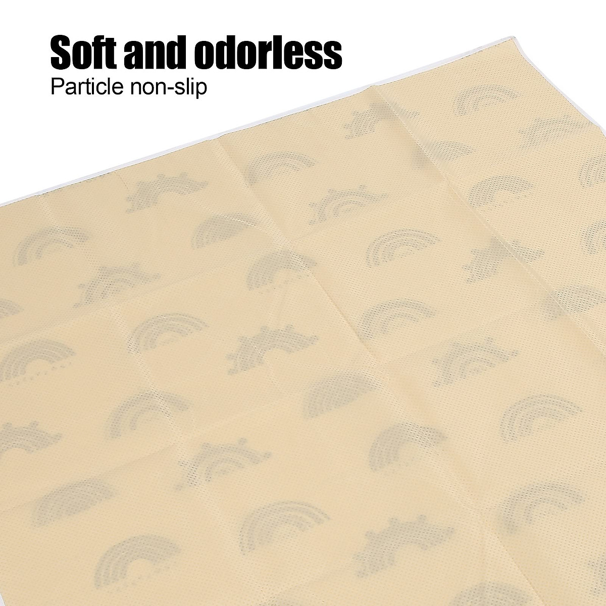 Luroze Splat Mat, Anti-Slip Waterproof Cartoon Pattern Portable Foldable Baby Highchair Floor Mat with Silicone Spots, Temperature Resistance Toddler Splash Place Art Craft for High Chair Play Picnic