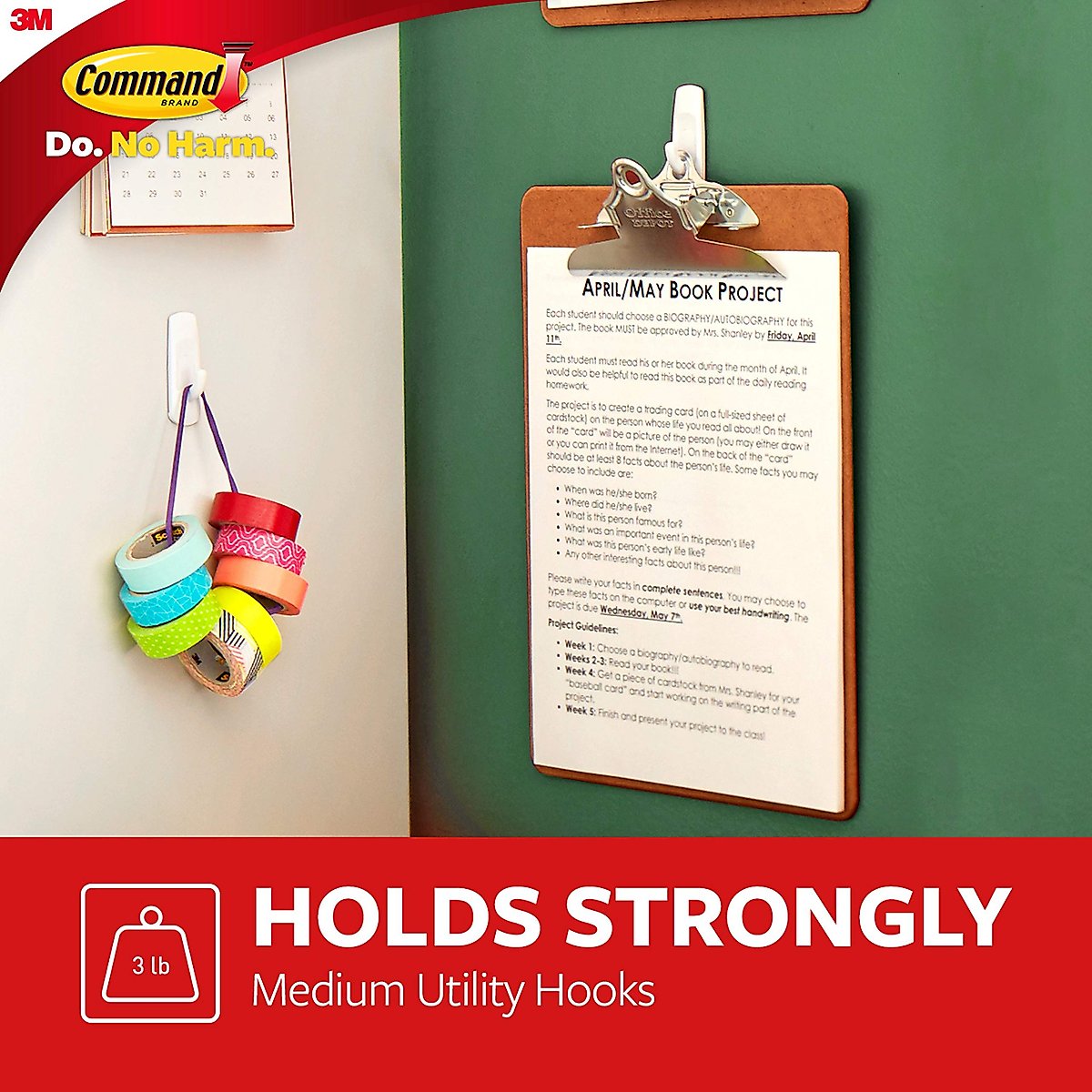 Command 17001-VP-6PK Value Pack Medium Utility Hooks, 6, Diopter 1.5, 6 Count
