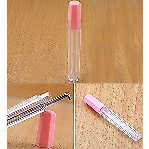 12Pcs Clear Plastic Felting Sewing Needles Container Pin Needle Storage Tubes Bottle Holder Storage Case