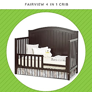 Toddler Bed Safety Guard Rail Conversion Kit 148 for Sorelle Cribs | See Description for List of Compatible Cribs (Espresso)